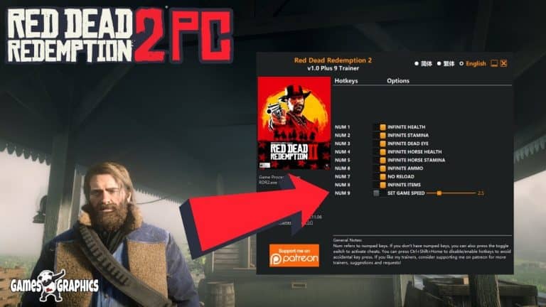 Red Dead Redemption 2 Trainer by FLiNG - Red Dead Redemption 2 Mod