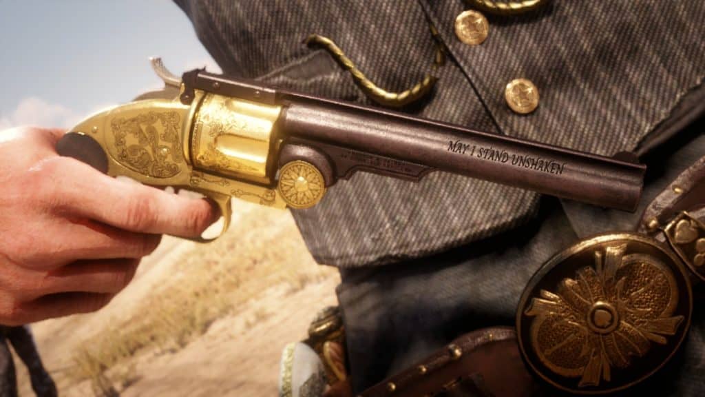 May I Stand Unshaken engraving - Red Dead Redemption 2 Mod