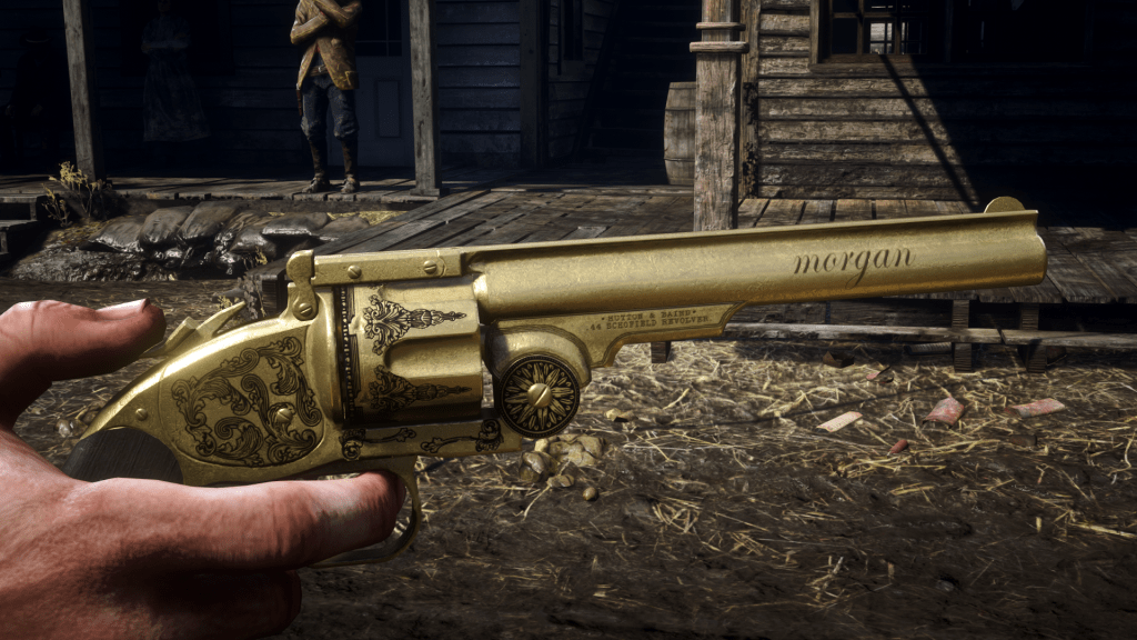 'Morgan' Text Engraving on the Schofield Revolver (6) - Red Dead ...