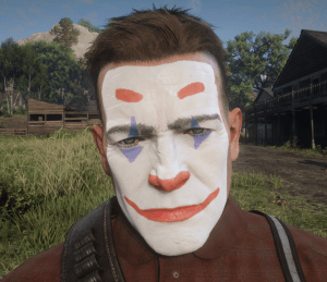 Arthur Joker Face Paint (Extra Clean Shaven) - Red Dead Redemption 2 Mod