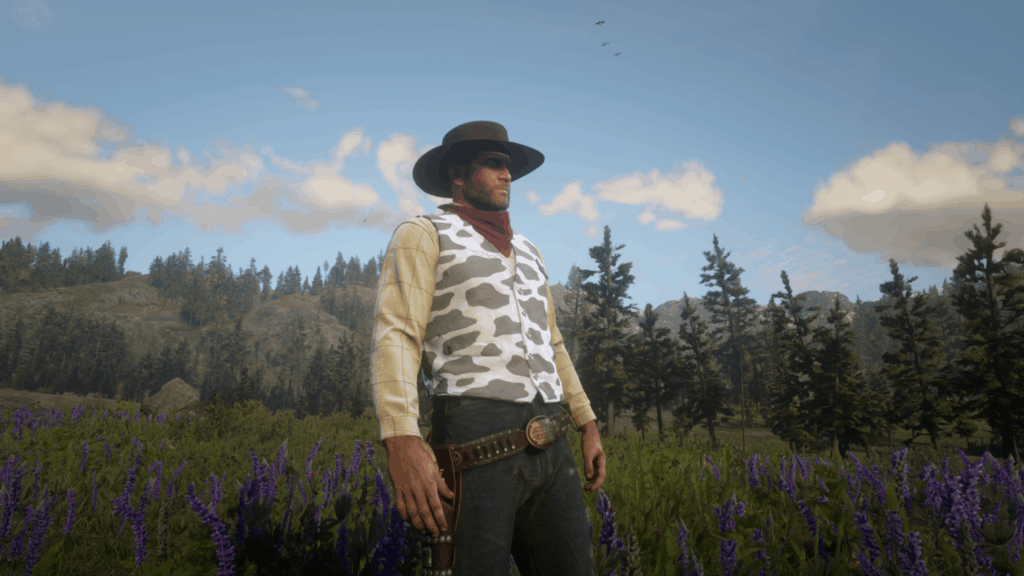 Cow Pattern Vest - Red Dead Redemption 2 Mod