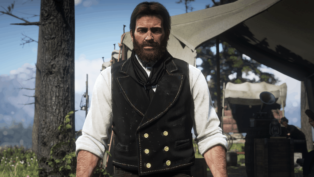 Double Breasted Lapelled Vest - CUT CONTENT - Red Dead Redemption 2 Mod