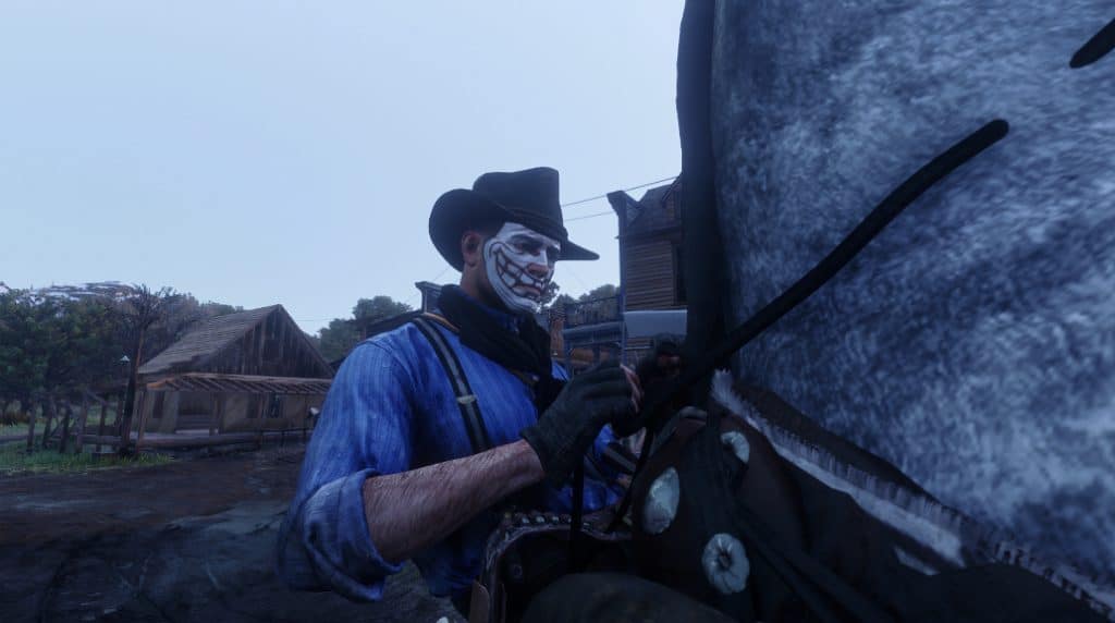 Troll Face Face Paint for Arthur - Red Dead Redemption 2 Mod