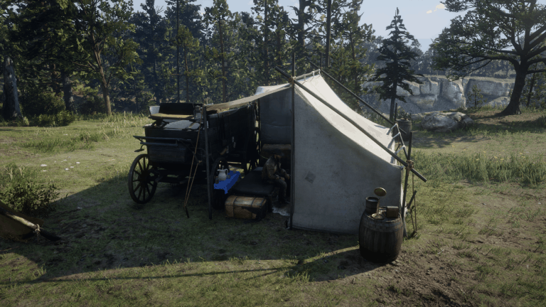 Alternate Tent For Arthur (Horseshoe Overlook) - Red Dead Redemption 2 Mod