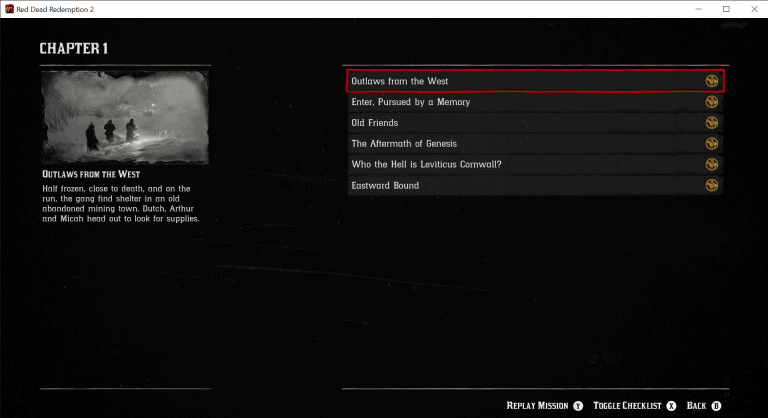 RDR2 All Chapter 1 Missions - All Gold - Start of Chapter 2 - Barebones ...