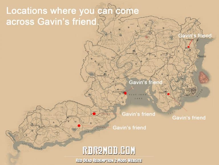 RDR2 Gavin | Red Dead Redemption 2 Gavin | Location