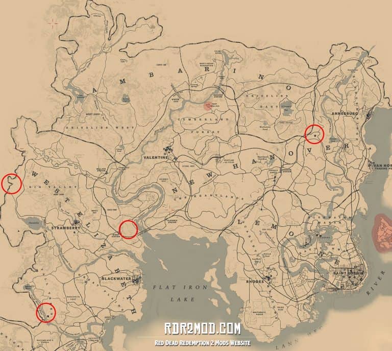 RDR2 Trapper Locations | Red Dead Redemption 2 Trapper Locations