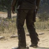 Black Gunslinger jacket and fringed chaps - Red Dead Redemption 2 Mod