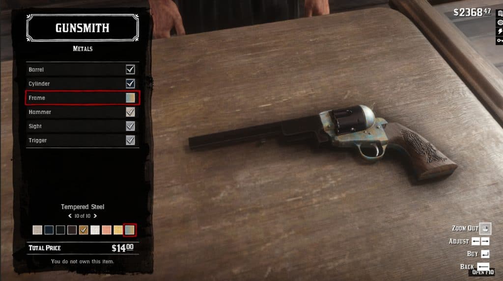 Colt 1872 Open top - Red Dead Redemption 2 Mod
