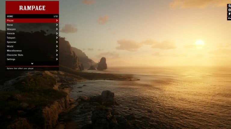 Rampage Trainer v1.6.4 - Red Dead Redemption 2 Mod