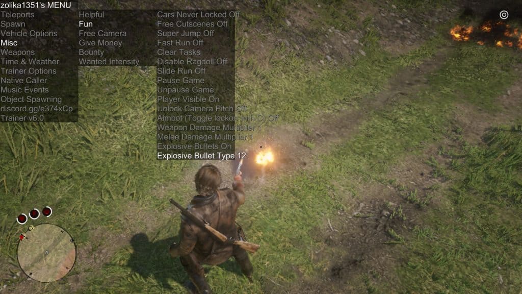 Zolika1351's Red Dead Redemption 2 Trainer - Red Dead Redemption 2 Mod