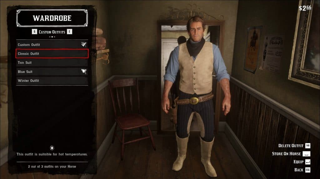 Rename your custom outfits - Red Dead Redemption 2 Mod