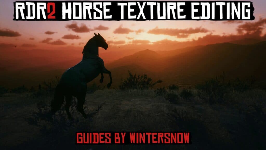 Custom Horse Texture Guide - Red Dead Redemption 2 Mod