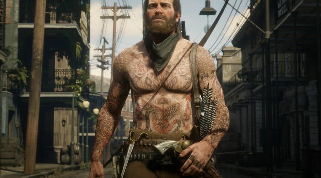 John and Arthur get tattoos - Red Dead Redemption 2 Mod