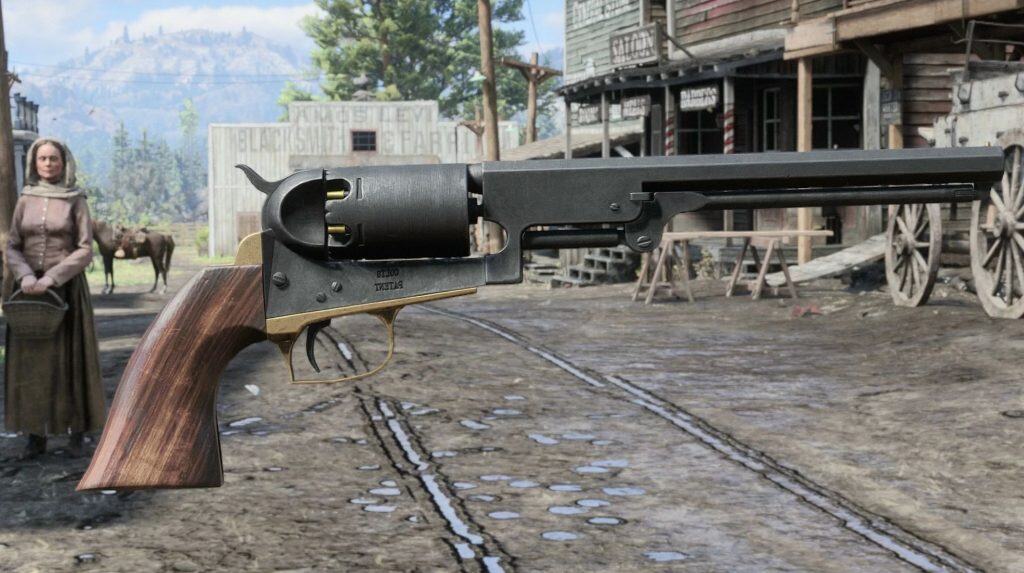 Size accurate navy revolver v1.01 - Red Dead Redemption 2 Mod